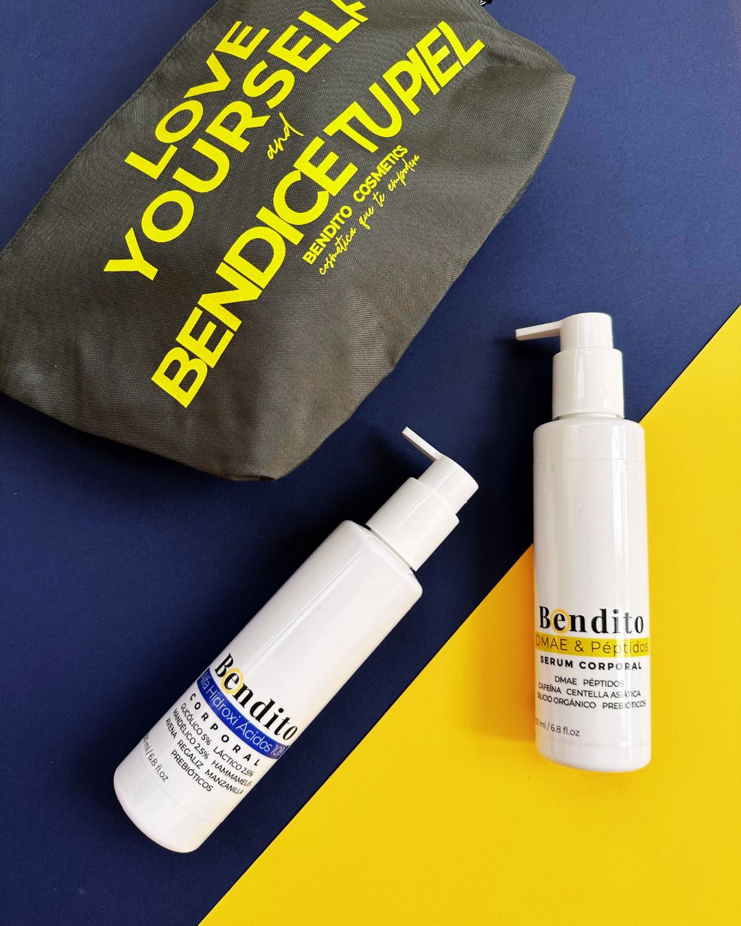 Rutina Bendita firmeza y luminosidad: Bendito DMAE + Bendito AHA 10% – benditocosmetics